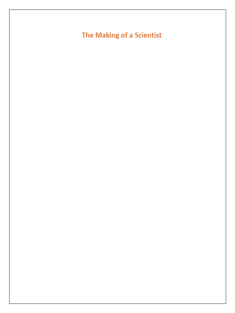 Making of Scientist Notes Easy To Understand | PDF