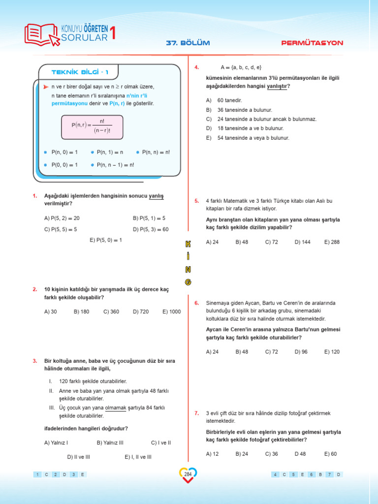 037 Permütasyon | PDF