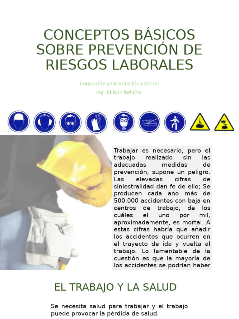 Conceptos Básicos Sobre Prevención de Riesgos Laborales | PDF