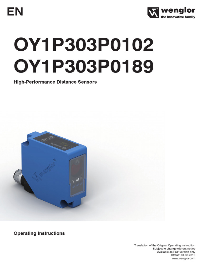 Operating Instructions OY1P303P0102 EN | PDF