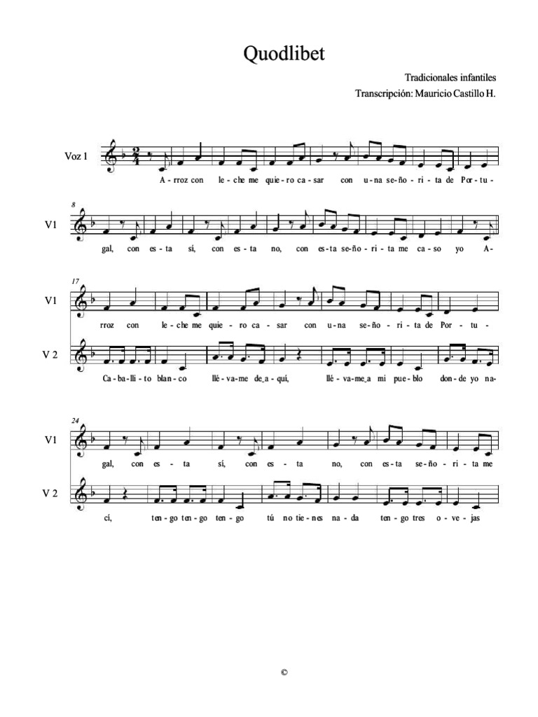 Quodlibet-Infantil | PDF