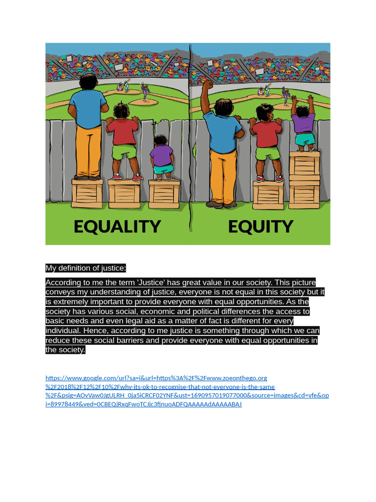 My Definition of Justice | PDF