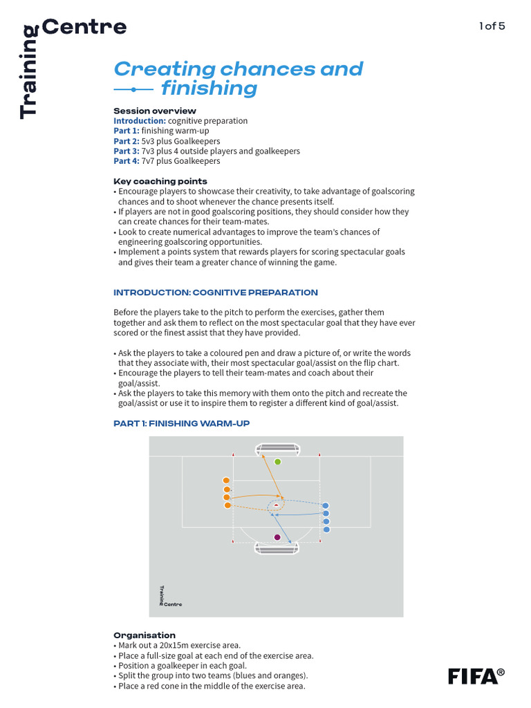 FIFA Session Plan Creating Chances | PDF | Association Football ...