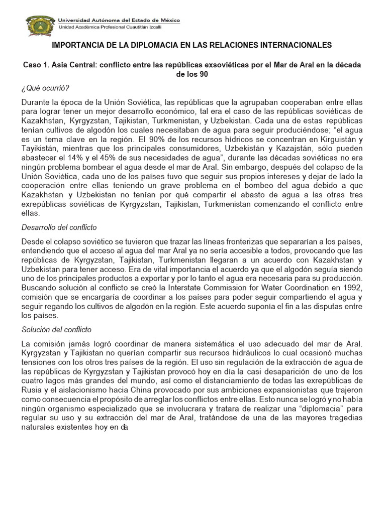 LecturaAct9 Ejer3 CasosDiplomacia | PDF