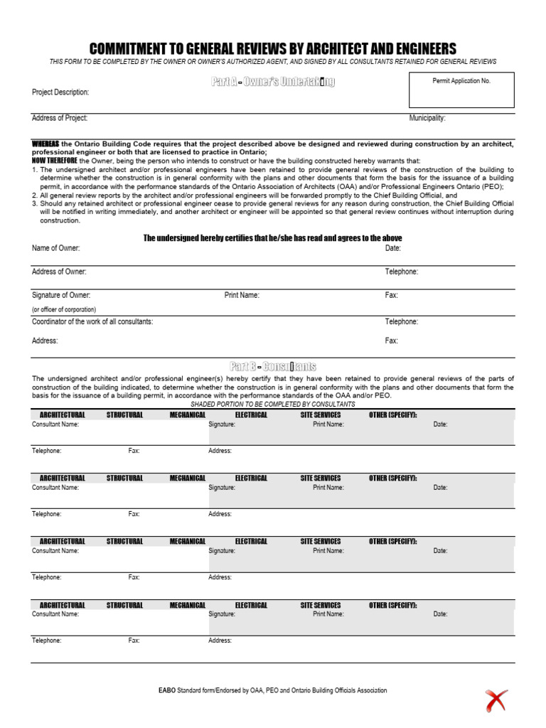 General Review Commitment Form | PDF