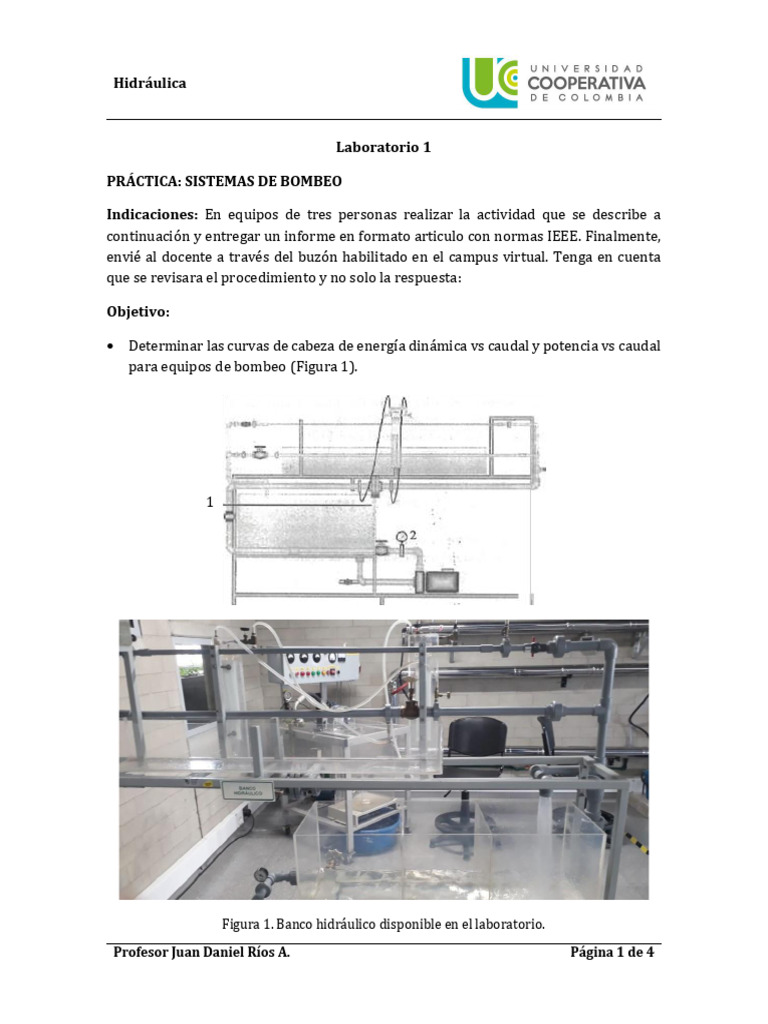 Laboratorio 1 - Sistemas de Bombeo | PDF