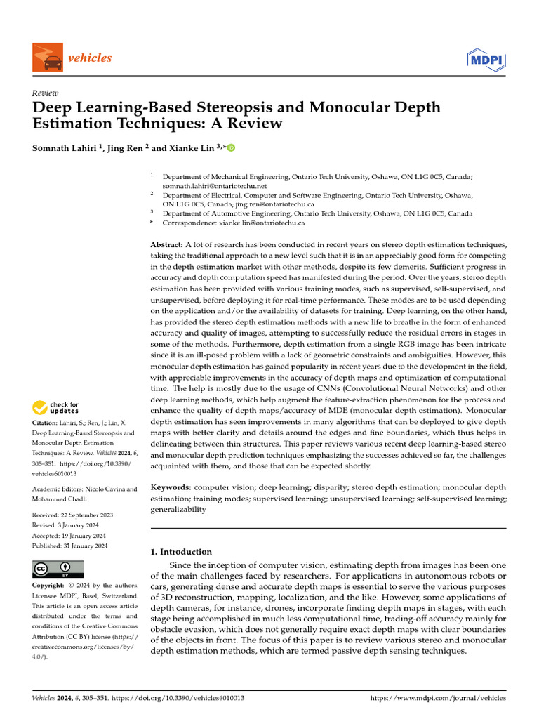 Deep Learning Based Stereopsis And Monocular Depth 004 Pdf
