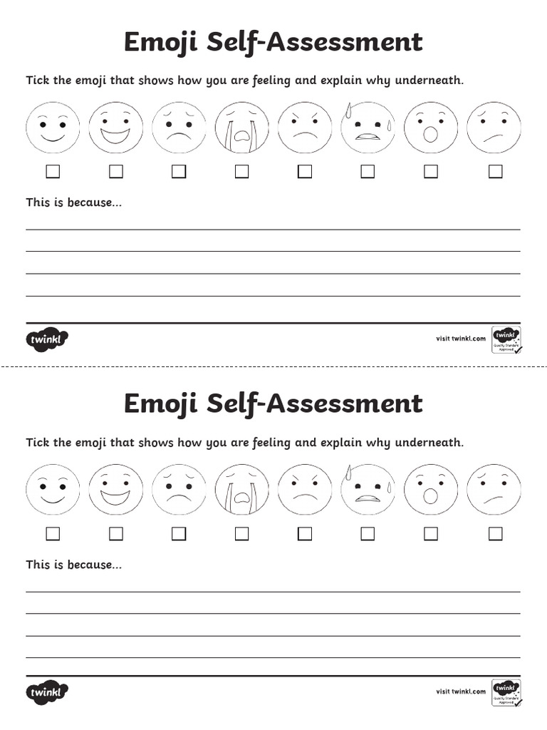 Emoji Self Assessment | PDF