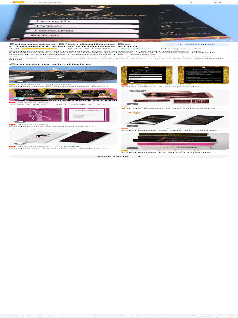 Etiquette Article Sur Les Mèches - Recherche Google | PDF