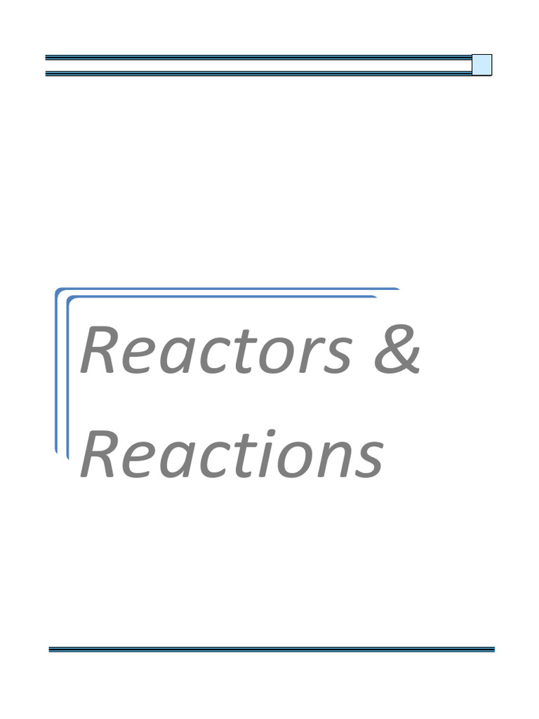 Reactors Chemcad | PDF