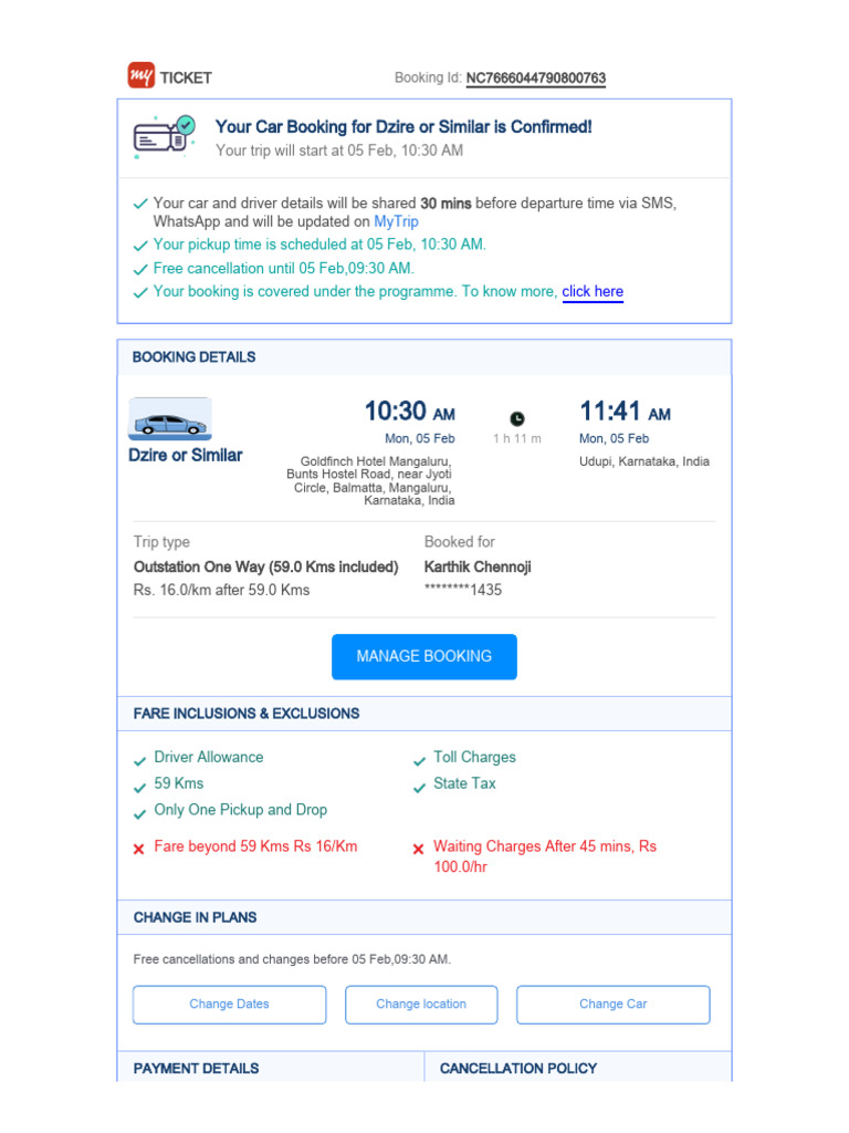 NC7666044790800763Car ETicket | PDF | Truck | Transport