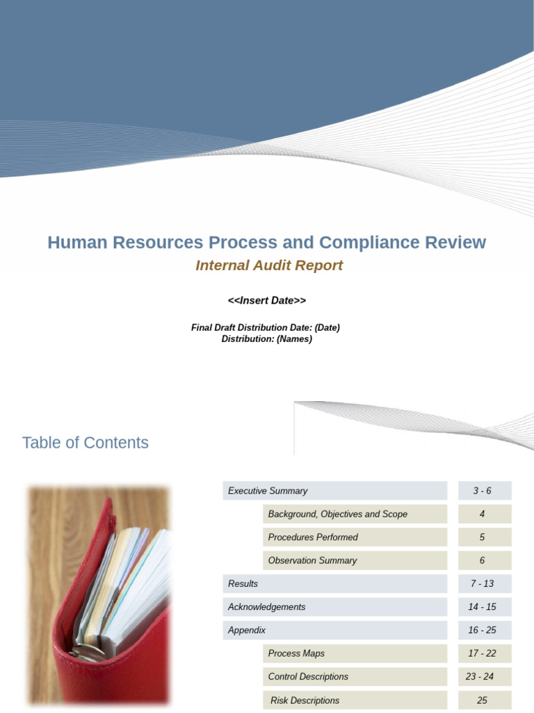 HR Process and Compliance Review - Internal Audit Report | PDF