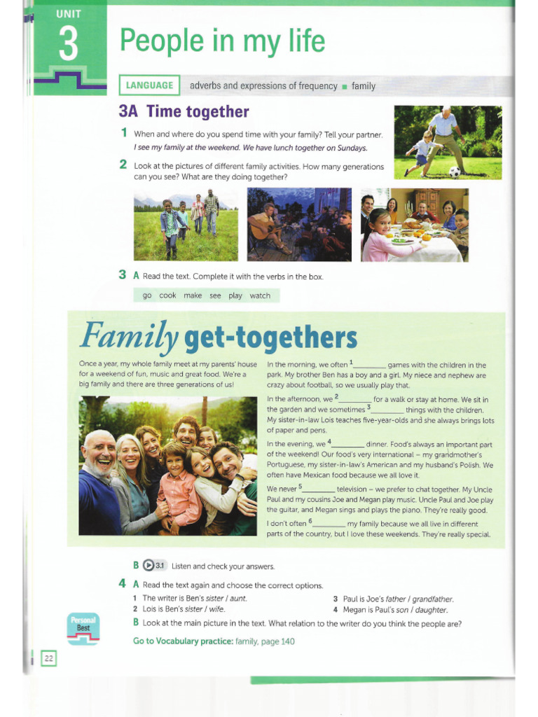 Unit3 People in My Life | PDF