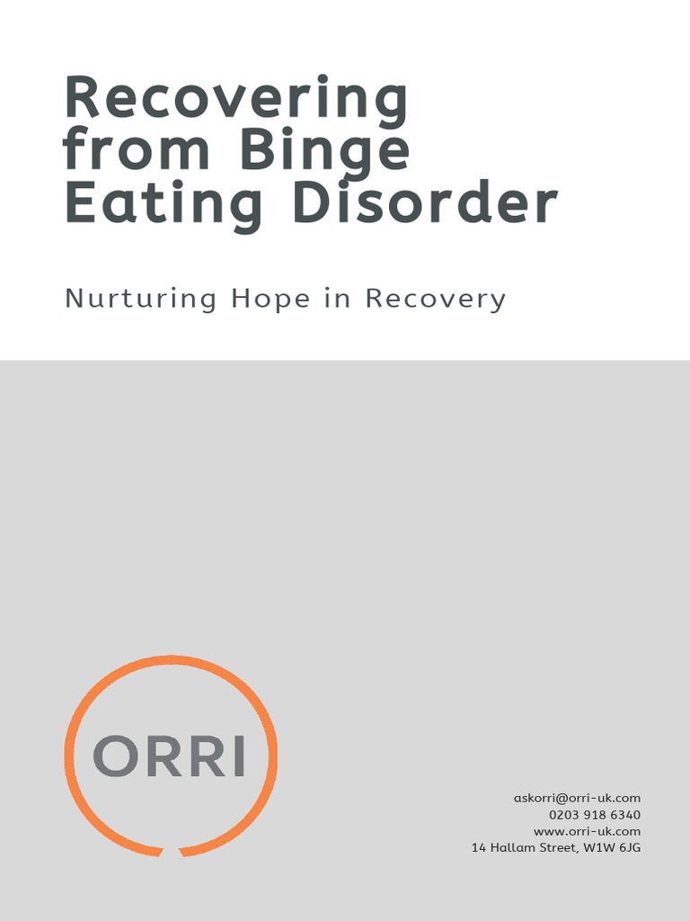 Binge Eating Disorder Workbook Orri 2 | PDF