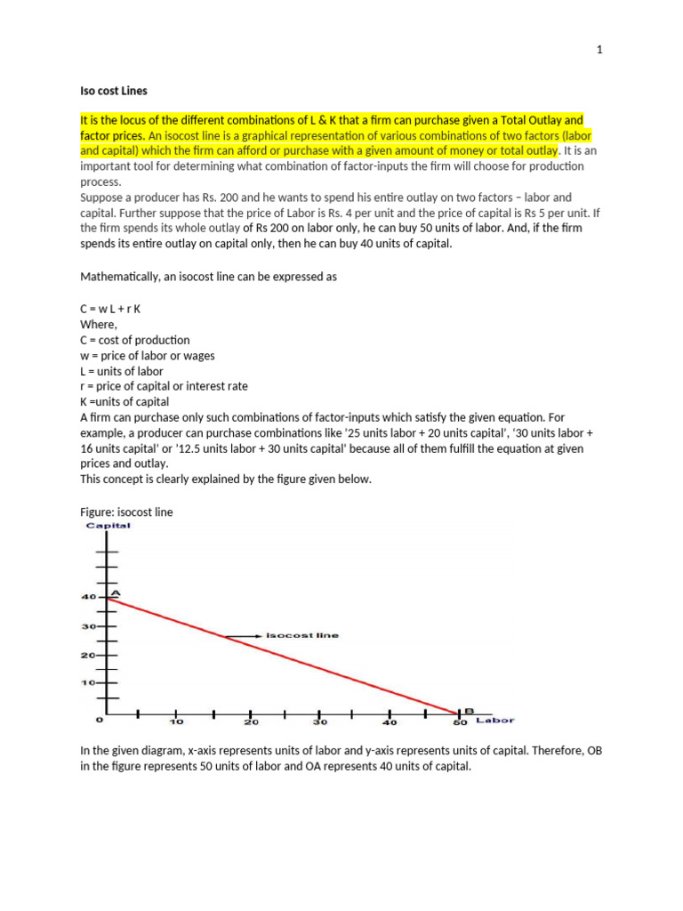 6.iso Cost Line 1 | PDF