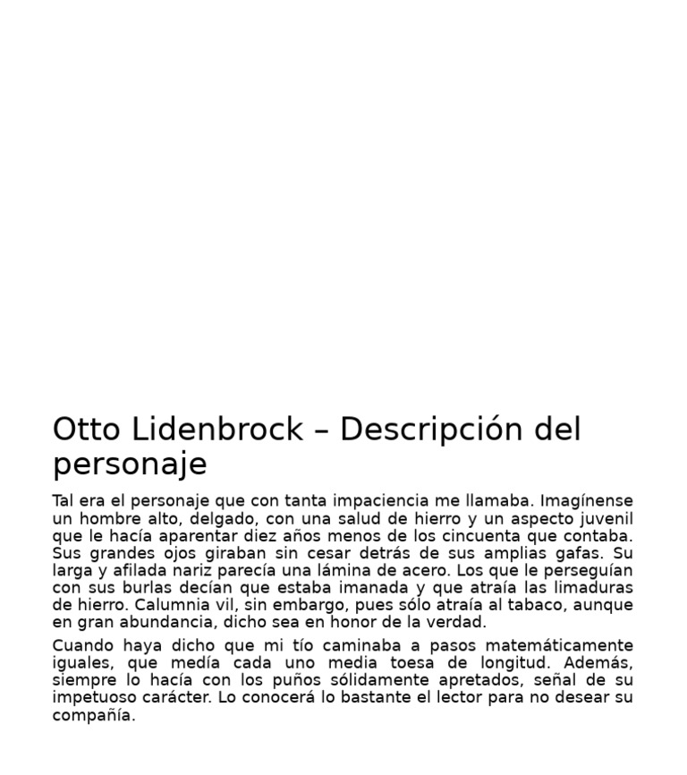 Descripción Lidenbrock | PDF