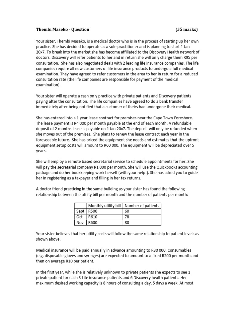 Thembi Maseko Question | PDF