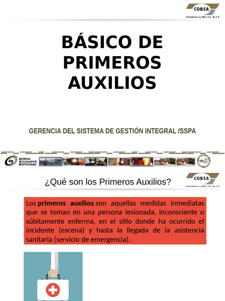 Basico de Primeros Auxilios | PDF