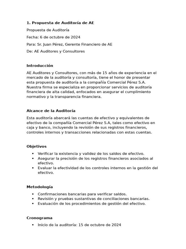 Tarea 6.1. Papeles de Trabajo de Auditoria | PDF