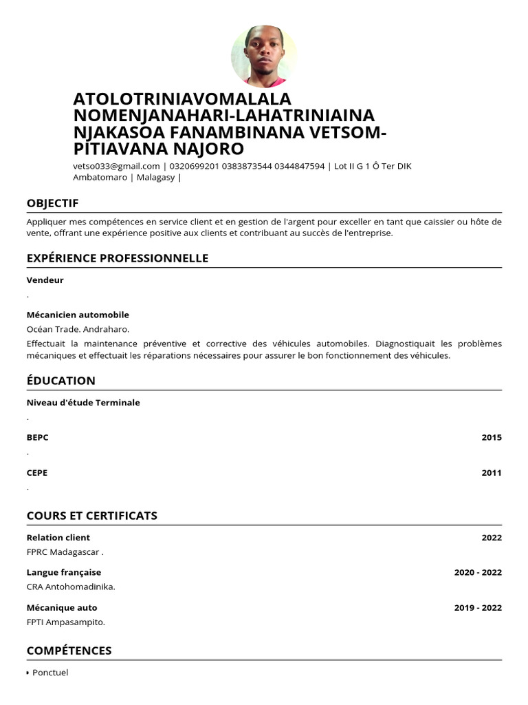 ATOLOTRINIAVOMALALA NOMENJANAHARILAHATRINIAINA Njakasoa Fanambinana ...