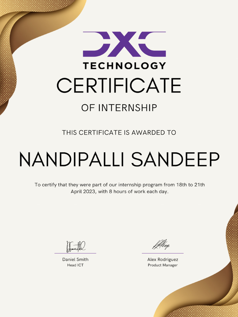 Gold Elegant University Certificate Portrait | PDF