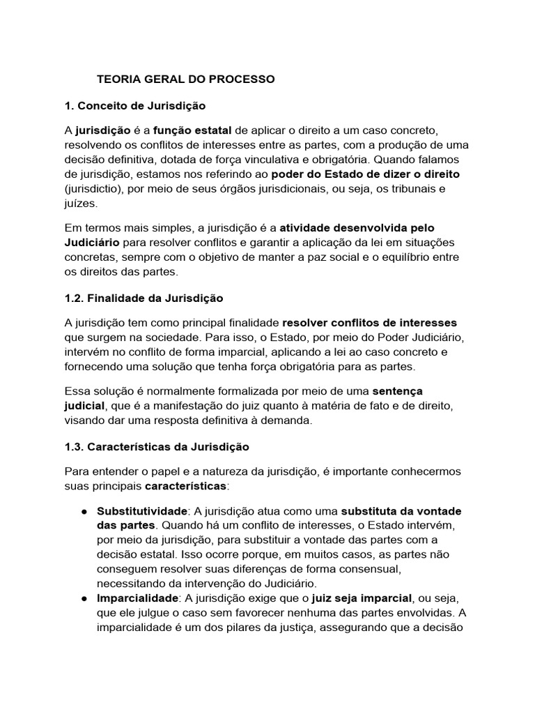 Teoria Geral Do Processo PDF | PDF
