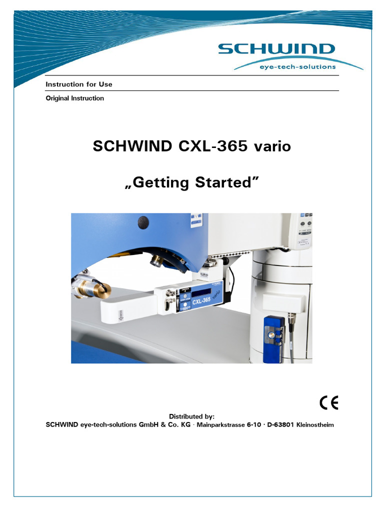 SCHWIND - CXL-365 Laser Manual | PDF