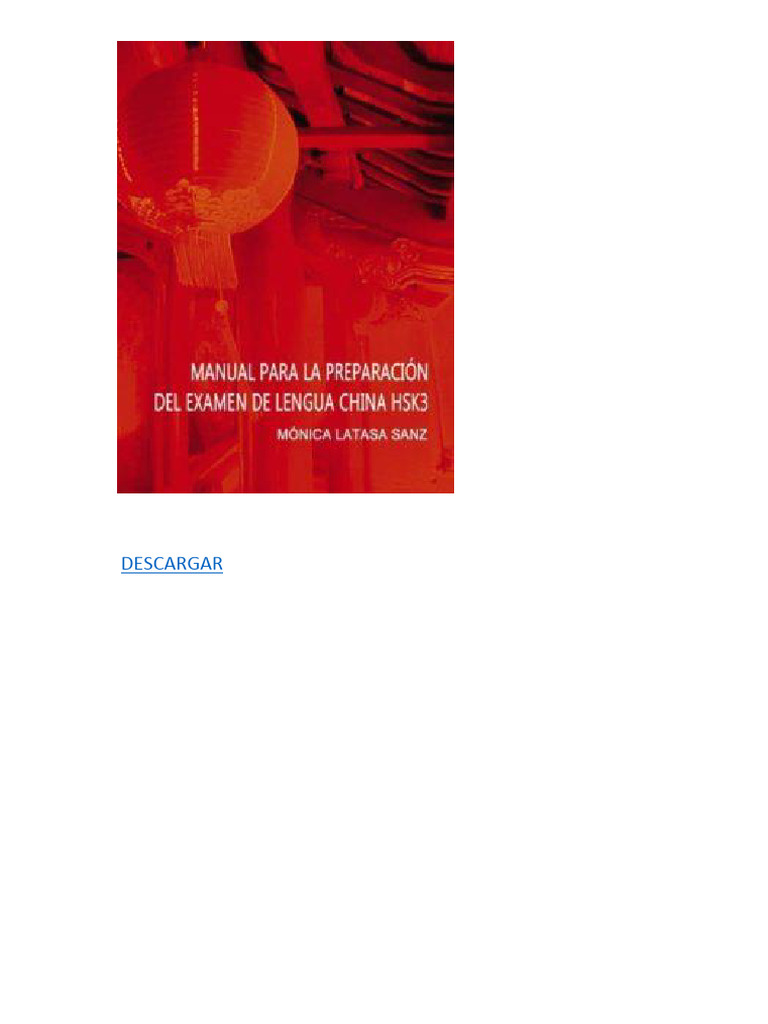 Manual de Preparacion Del Examen de Lengua China HSK 3 | PDF