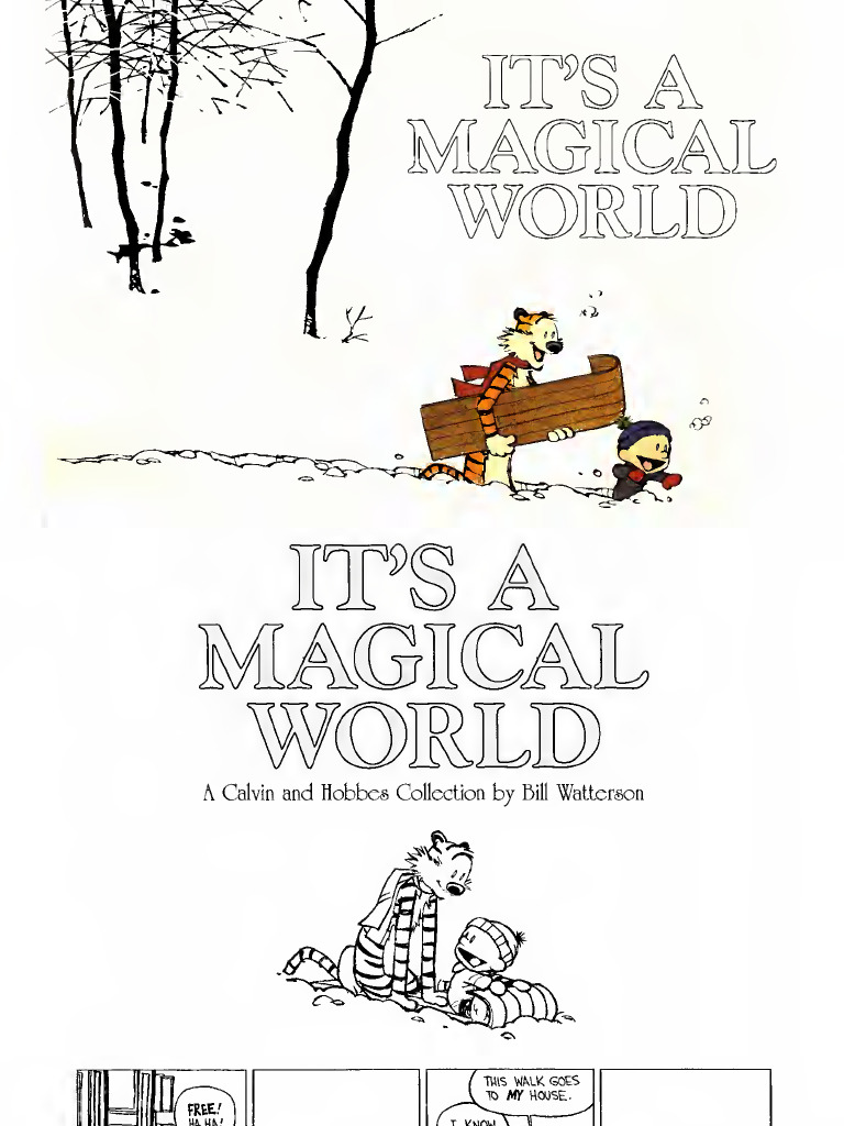 Calvin and Hobbes It's A Magical World | PDF