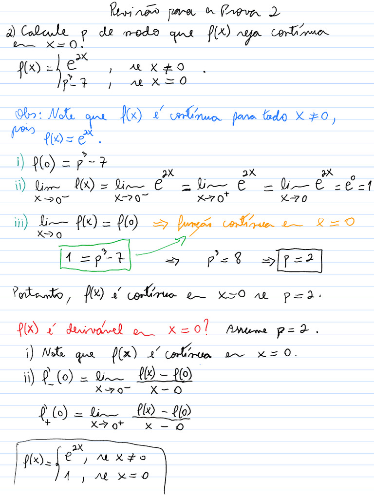 Notas de Aula Reviso para A Prova 1 - Parte 2 | PDF