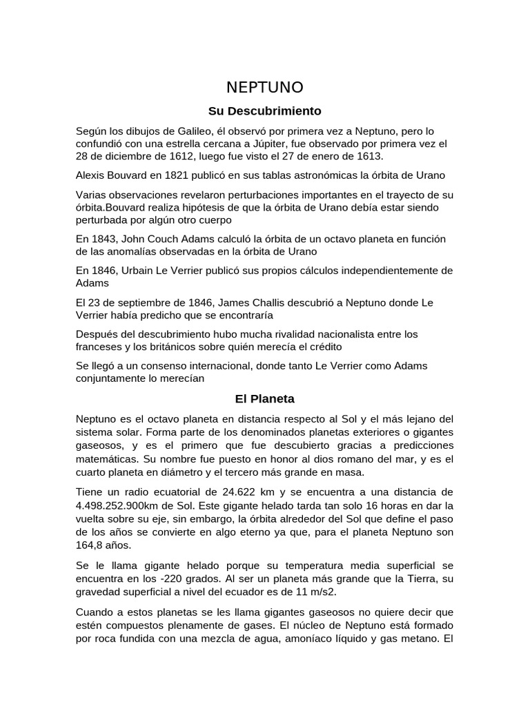 Neptuno | PDF