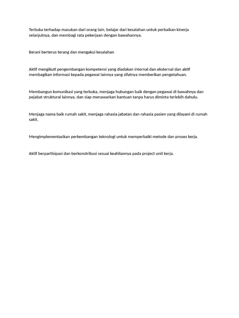 Terbuka Terhadap Masukan Dari Orang Lain | PDF