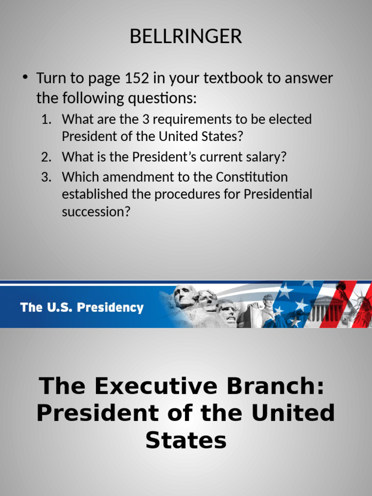 Executive Branch Notes | PDF