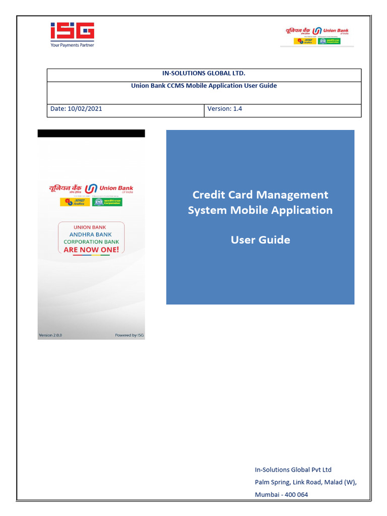 CCMS MobileApp User Guide 1.5 | PDF