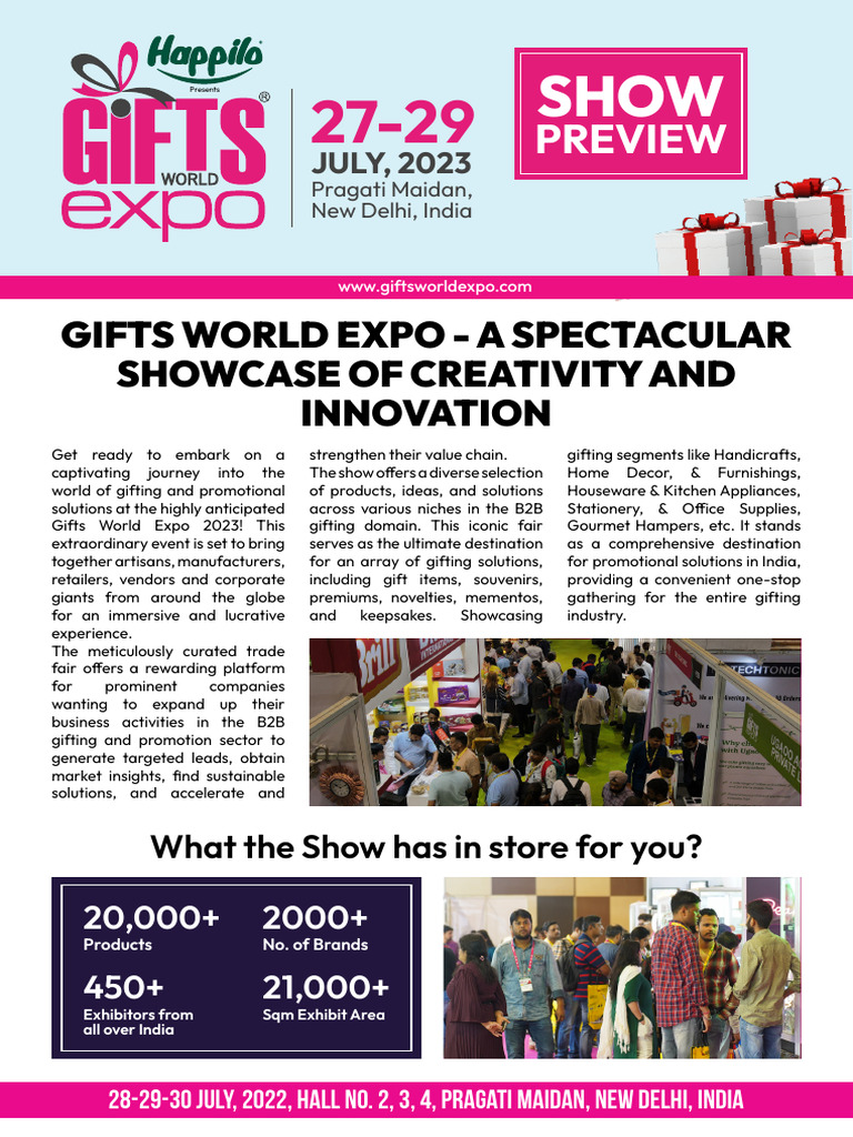 Gift World Expo 2023 Show Preview Delhi 1 | PDF
