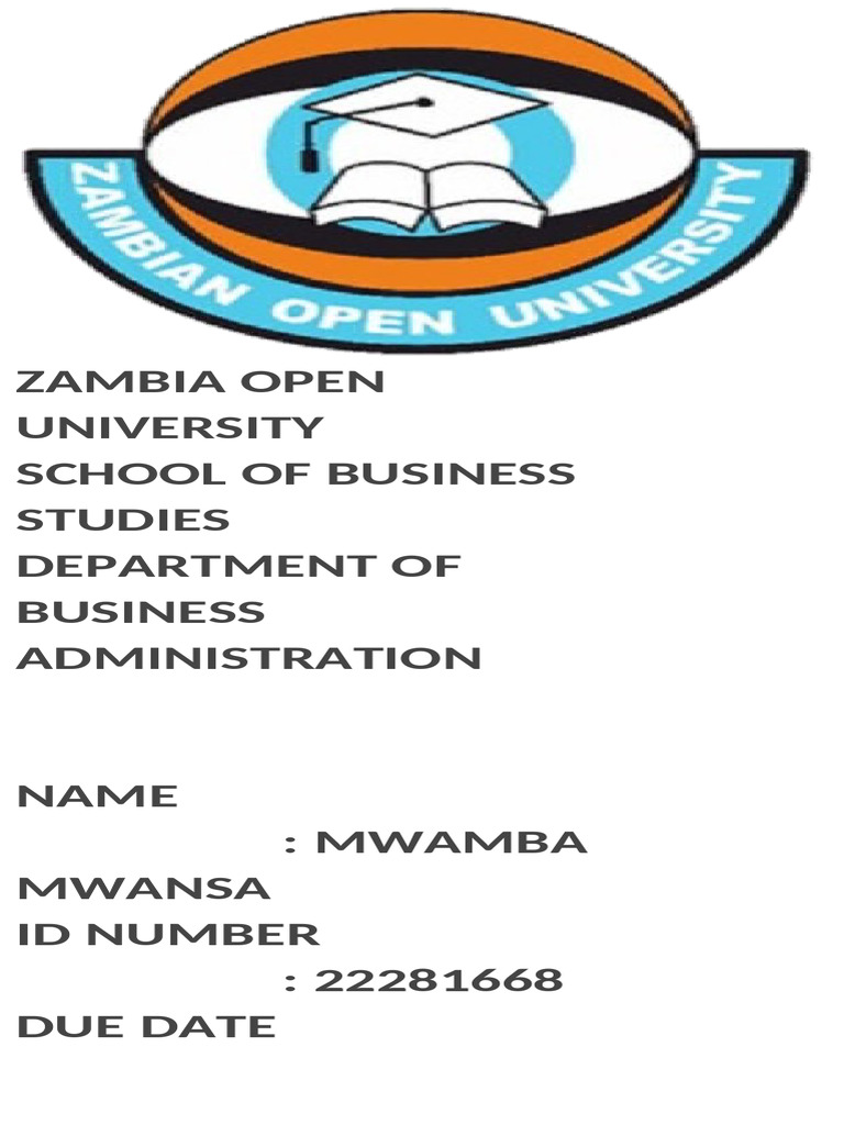 Zambian Open University Revised | PDF