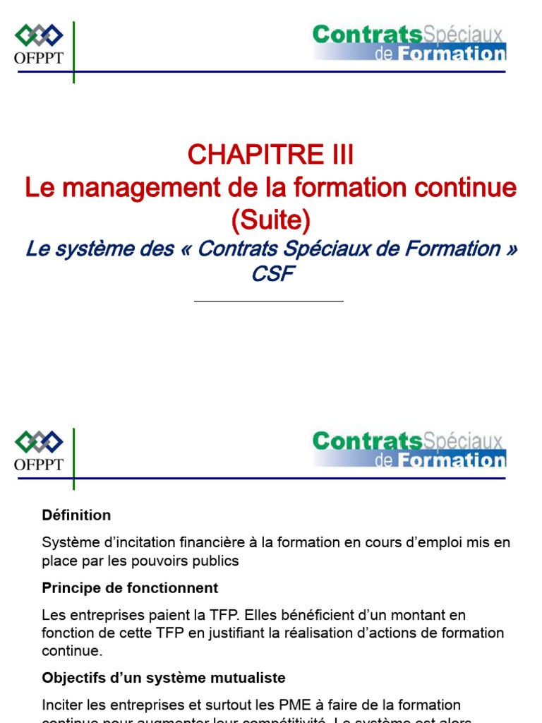 CHAPITRE III - Les - Contrats Spéciaux de Formation (Suite) | PDF