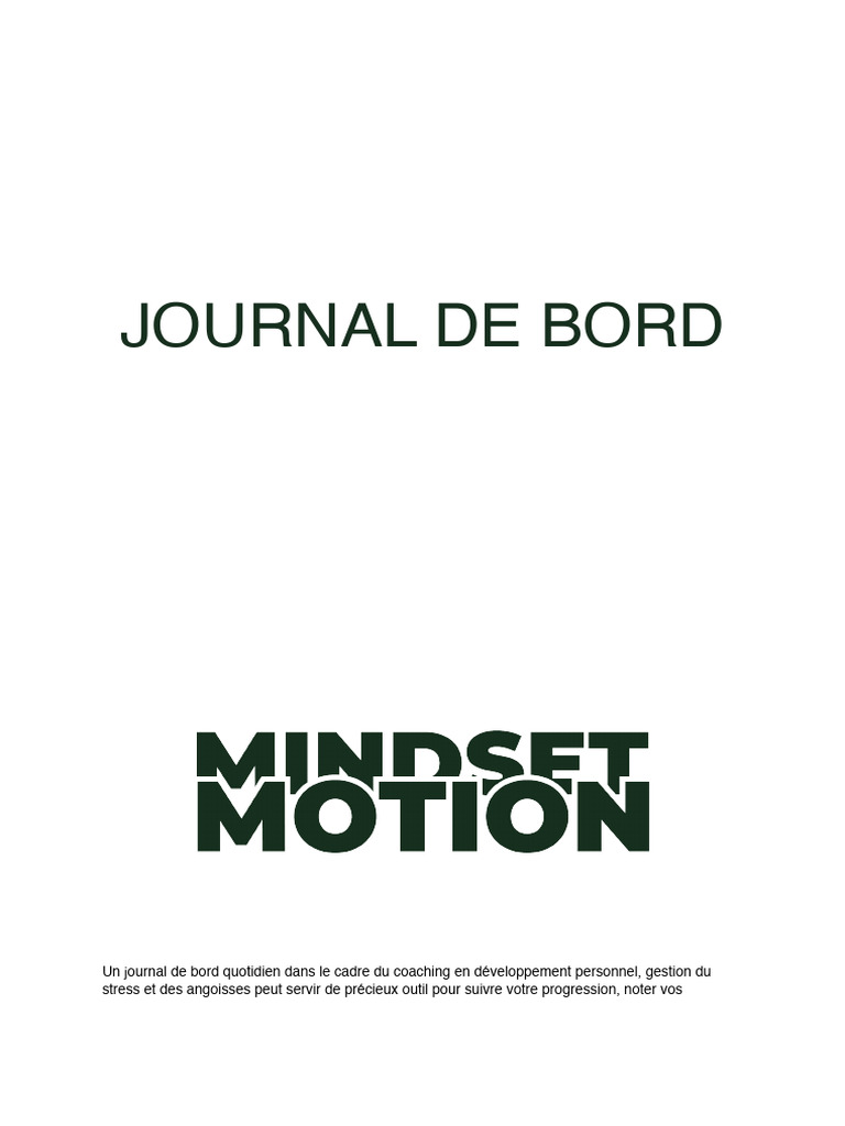 Journal de Bord | PDF