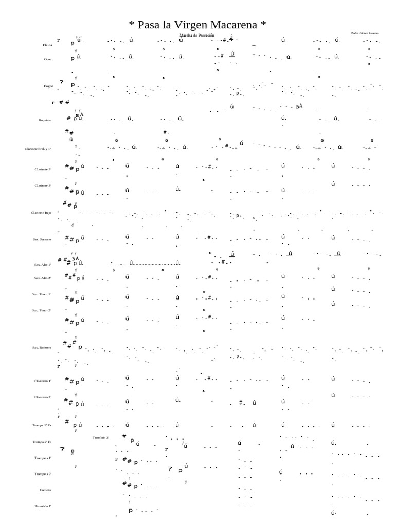 Pasa La Virgen Macarena | PDF