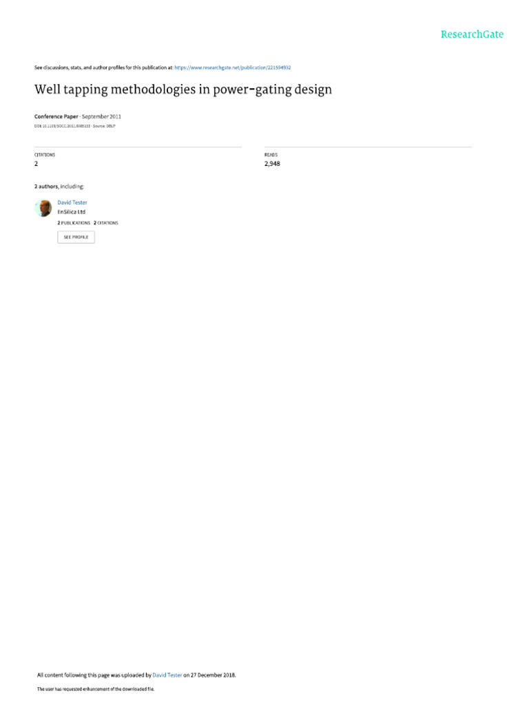 Tapless Gate Based | PDF