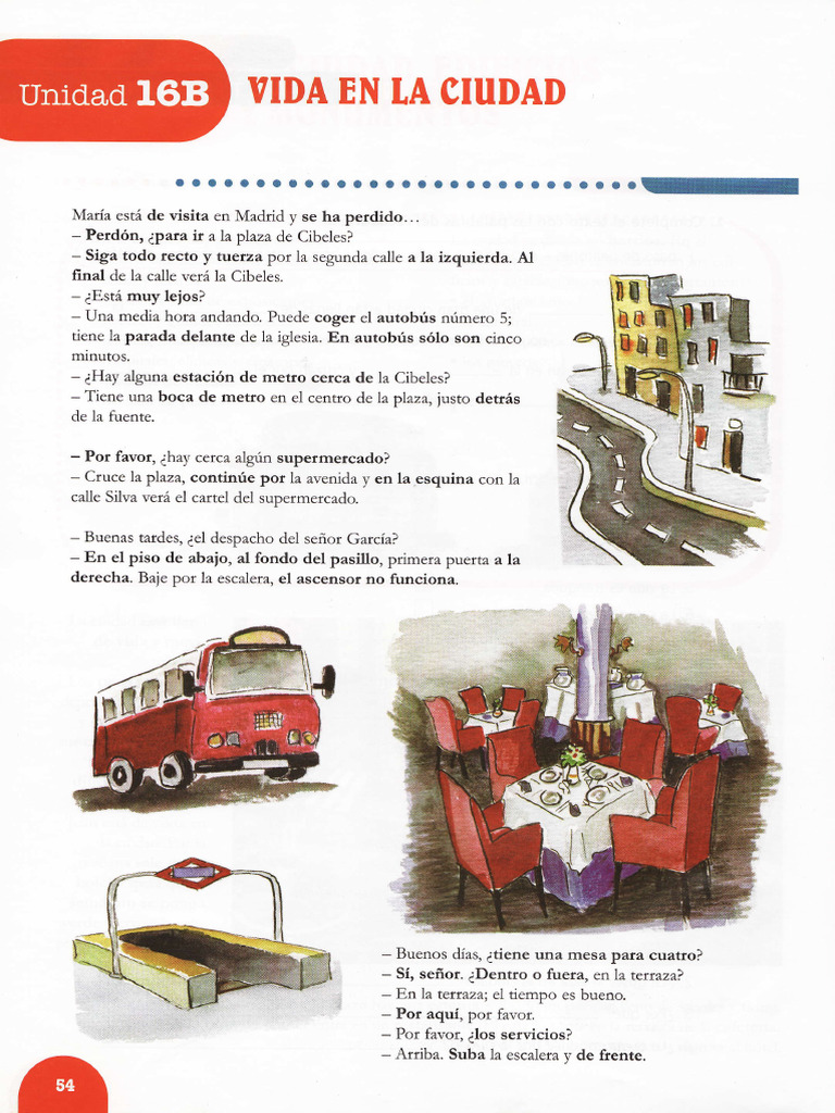 Vida en La Ciudad - Vocabulario | PDF
