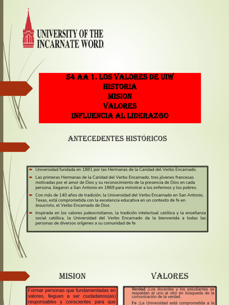 Los Valores de Uiw | PDF | Liderazgo