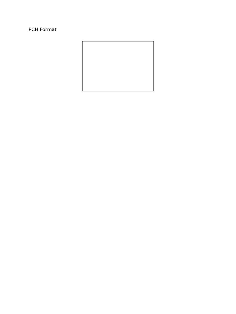 PCH Format | PDF