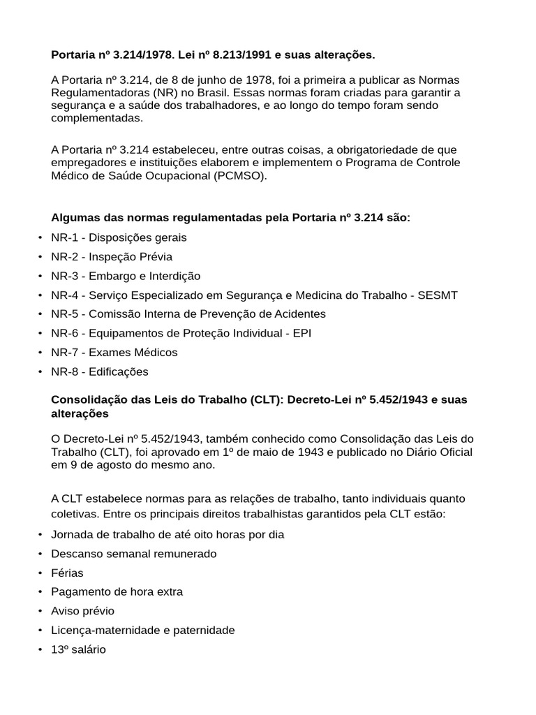 Mini Apostila TST | PDF