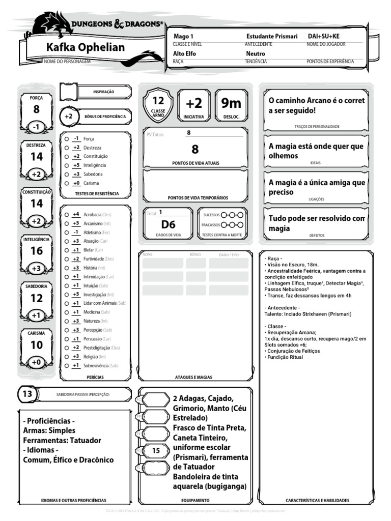 Ficha da Kafka | PDF