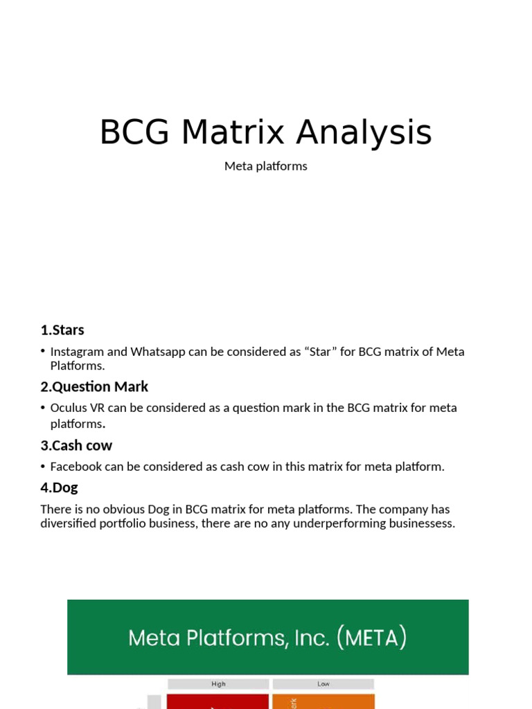 BCG Matrix | PDF | Computers