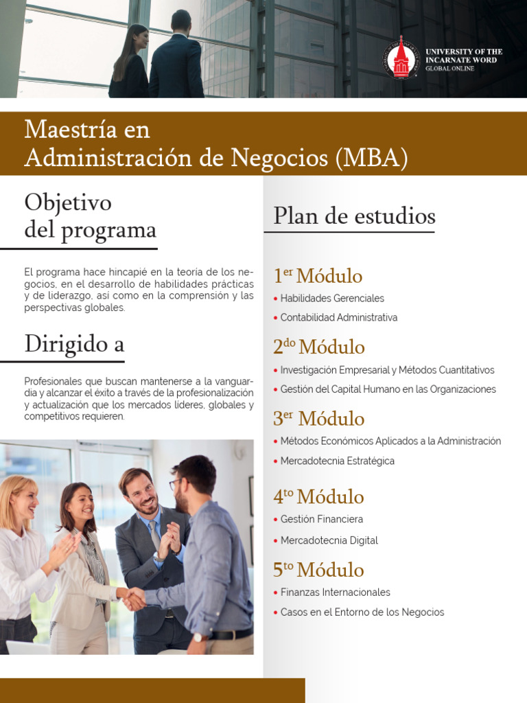 GBL Mba General Flyer | PDF