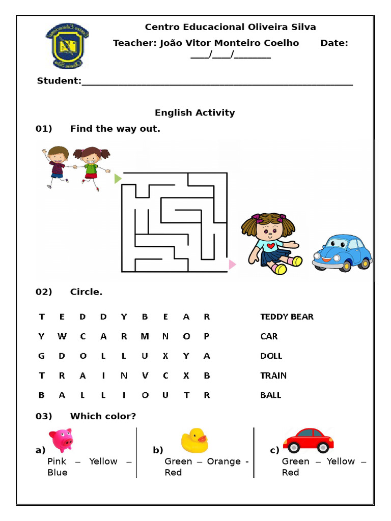 English Activity | PDF