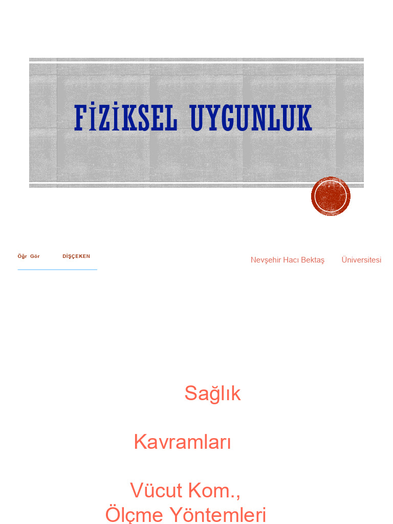 Fiziksel Uygunluk | PDF