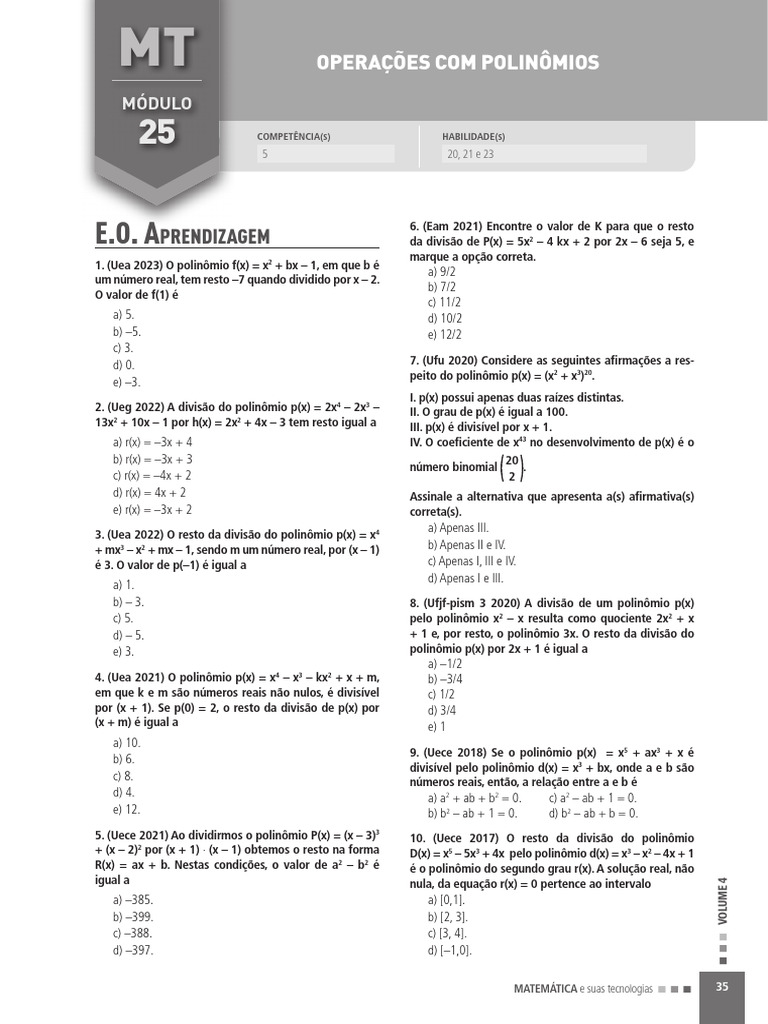 Eo4 Mat1 Mod25 | PDF